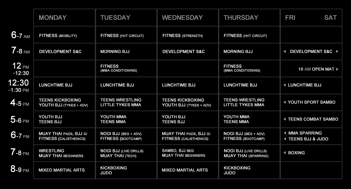 Martial Arts Classes - CORE MMA